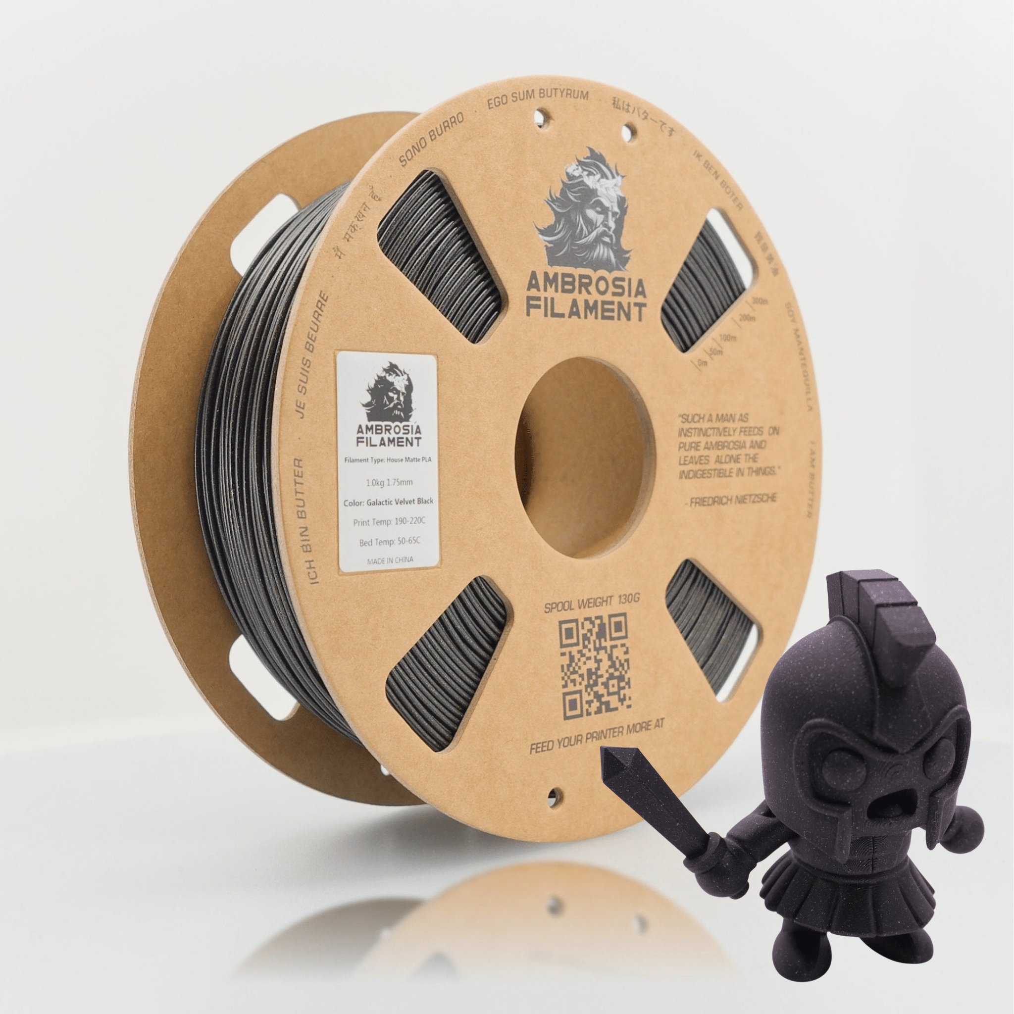 AMBROSIA Galactic (Sparkle) PLA Filament of the Gods - 1KG Bambu AMS F ...